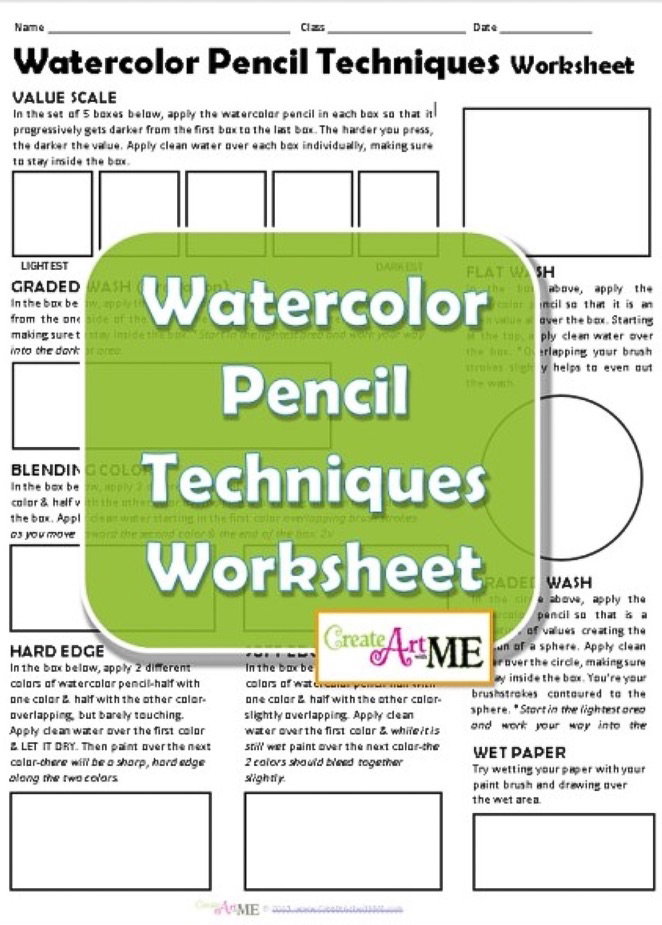 Painting Techniques Bundle Lesson Plans Worksheets Create Art With Me