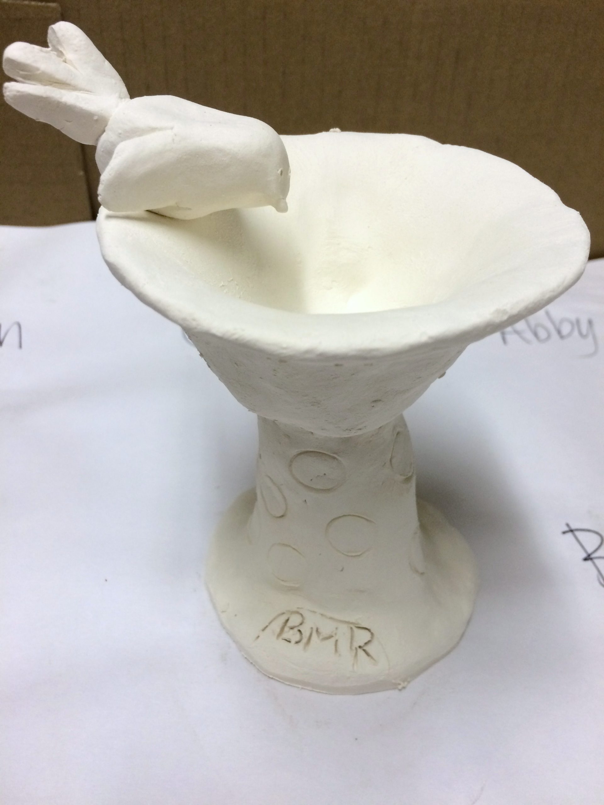 Miniature Ceramic Bird Bath - Pinch Pot and Slab Lesson - Create Art ...