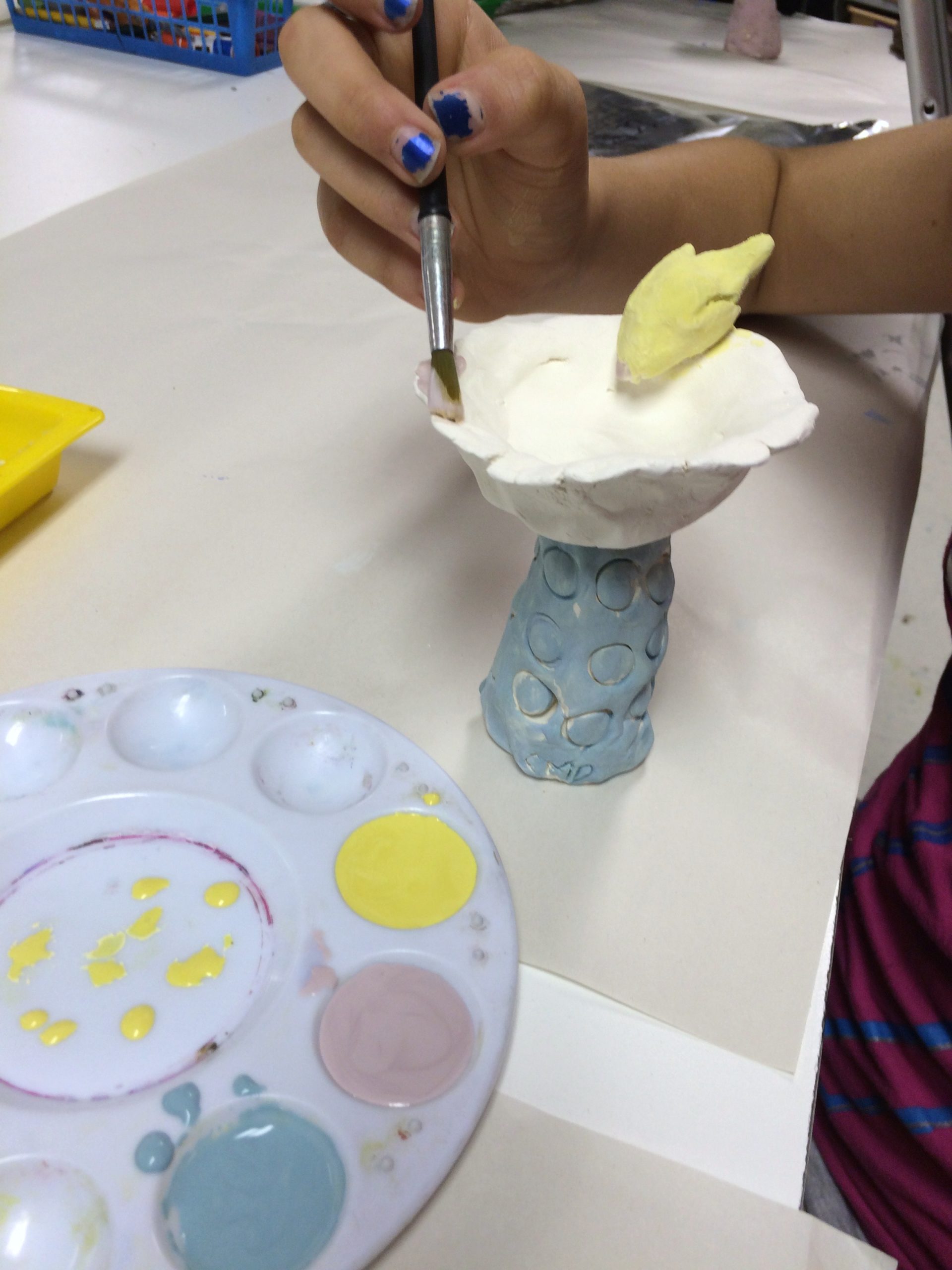 Miniature Ceramic Bird Bath - Pinch Pot and Slab Lesson - Create Art ...