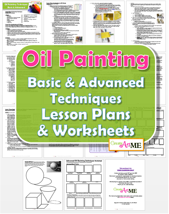 Oil Painting Techniques Basic Advanced Lesson Plans Worksheets